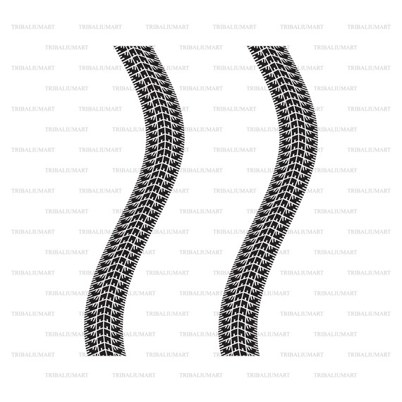 Tire Track tire Print Tyre Treads. Cut Files for Cricut. - Etsy
