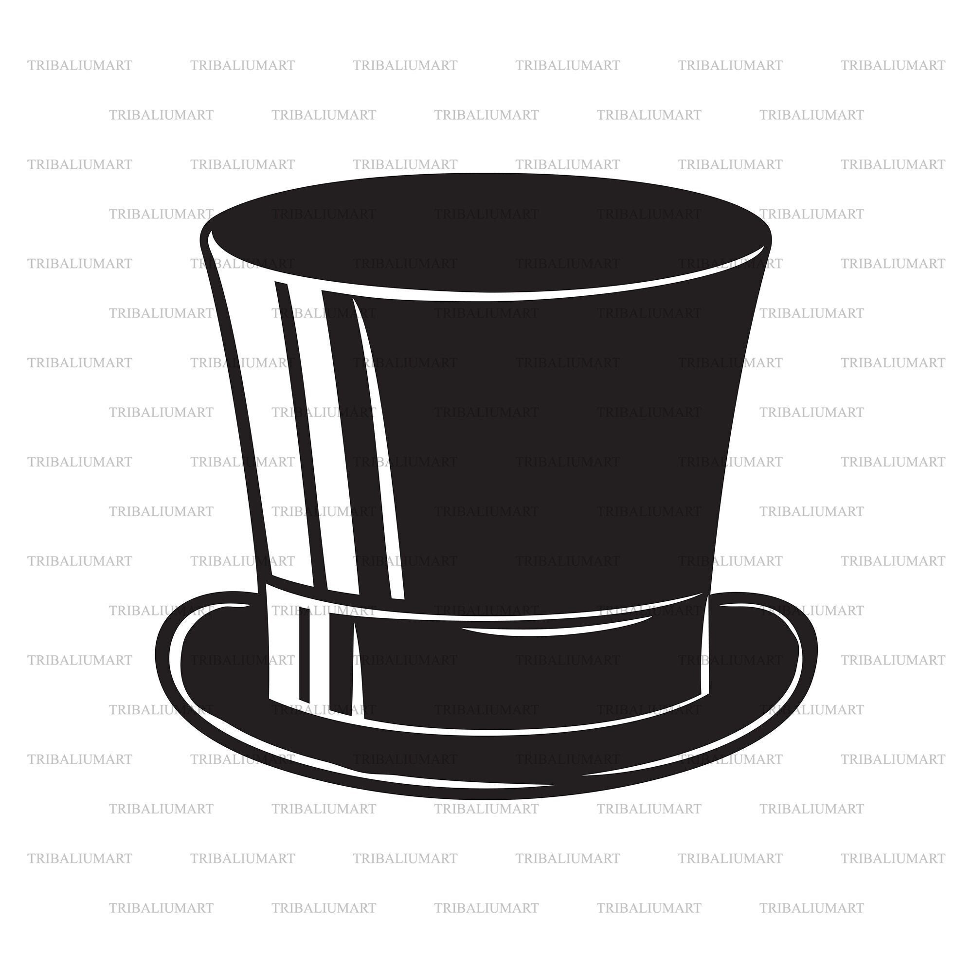 Top Hat. Cut Files for Cricut. Clip Art Silhouettes eps Svg - Etsy