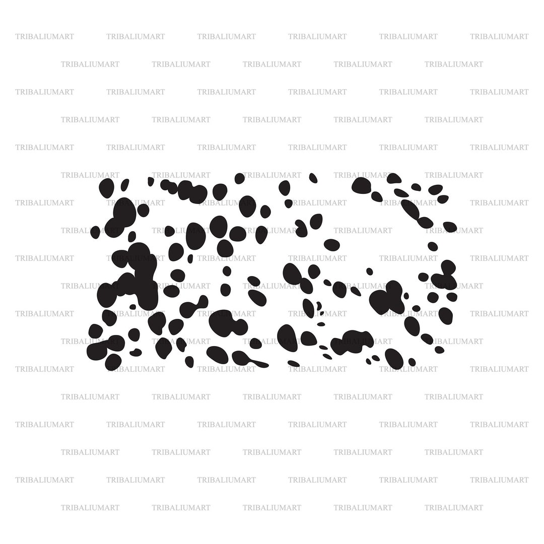 Dalmatians Dog Spots. Cut Files for Cricut. Clip Art Silhouettes (eps ...
