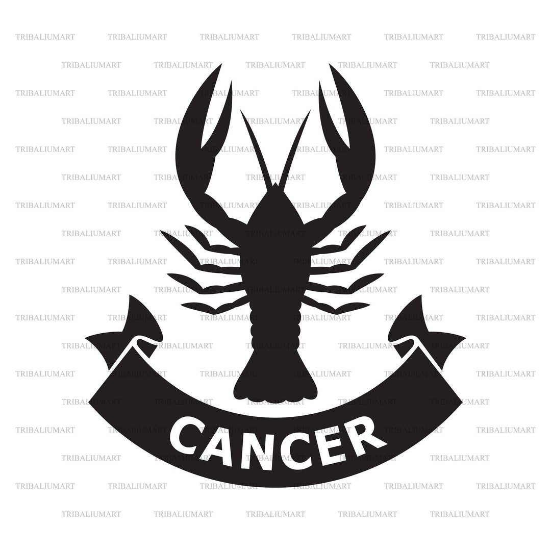 Cancer Zodiac Sign (horoscope Symbol, Astrology Icon). Cut Files for ...