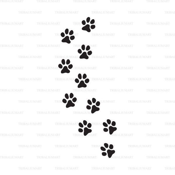 Dog Paw Svg - Etsy