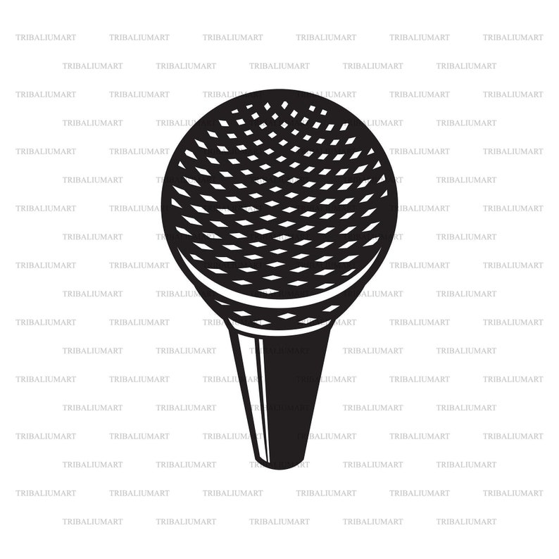 Microphone. Cut Files for Cricut Clip Art Silhouettes eps - Etsy