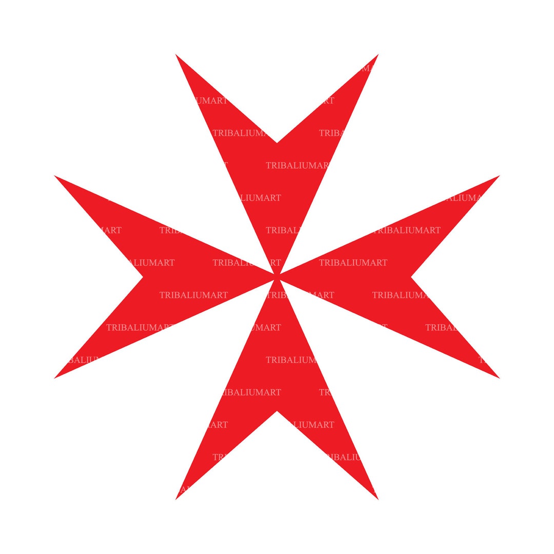 Maltese Cross. Cut Files for Cricut. Clip Art Silhouette (eps, Svg, Pdf ...