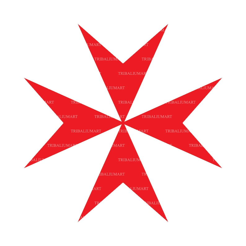 Maltese Cross. Cut Files for Cricut. Clip Art Silhouette eps | Etsy