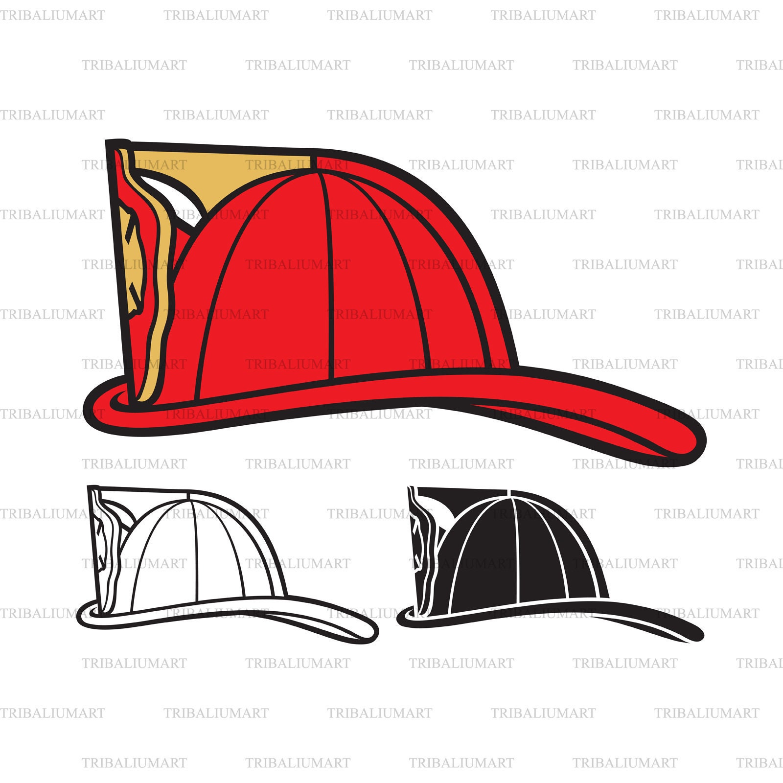 Firefighter Helmet Drawing