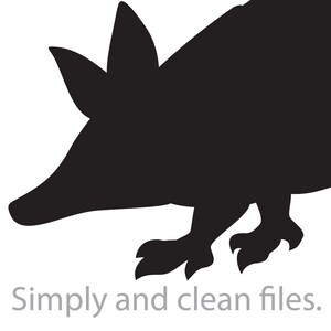 Armadillo Animal. Cut Files for Cricut. Clip Art Silhouette (eps, Svg ...
