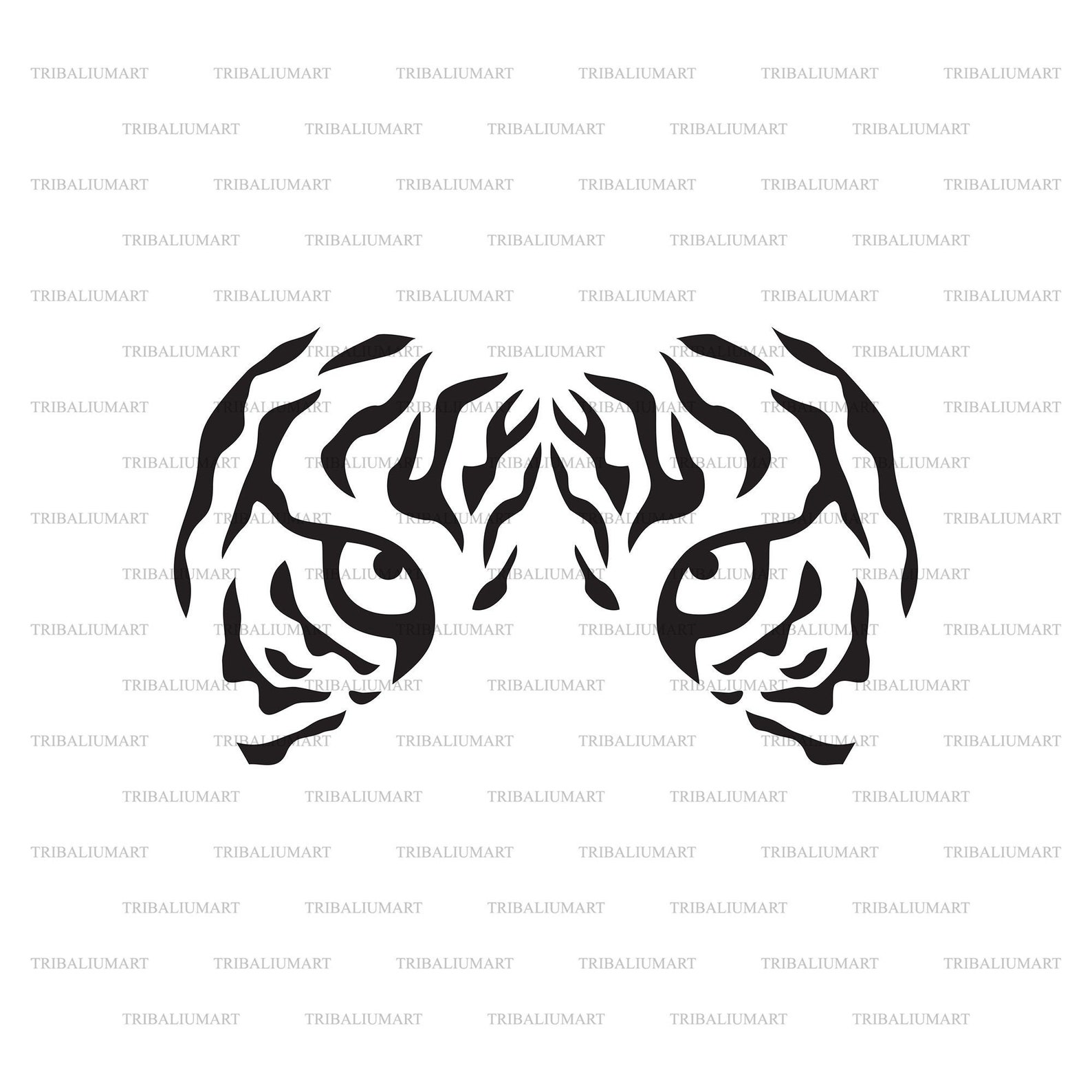 Tiger Eyes. Cut Files for Cricut. Clip Art Silhouette eps - Etsy