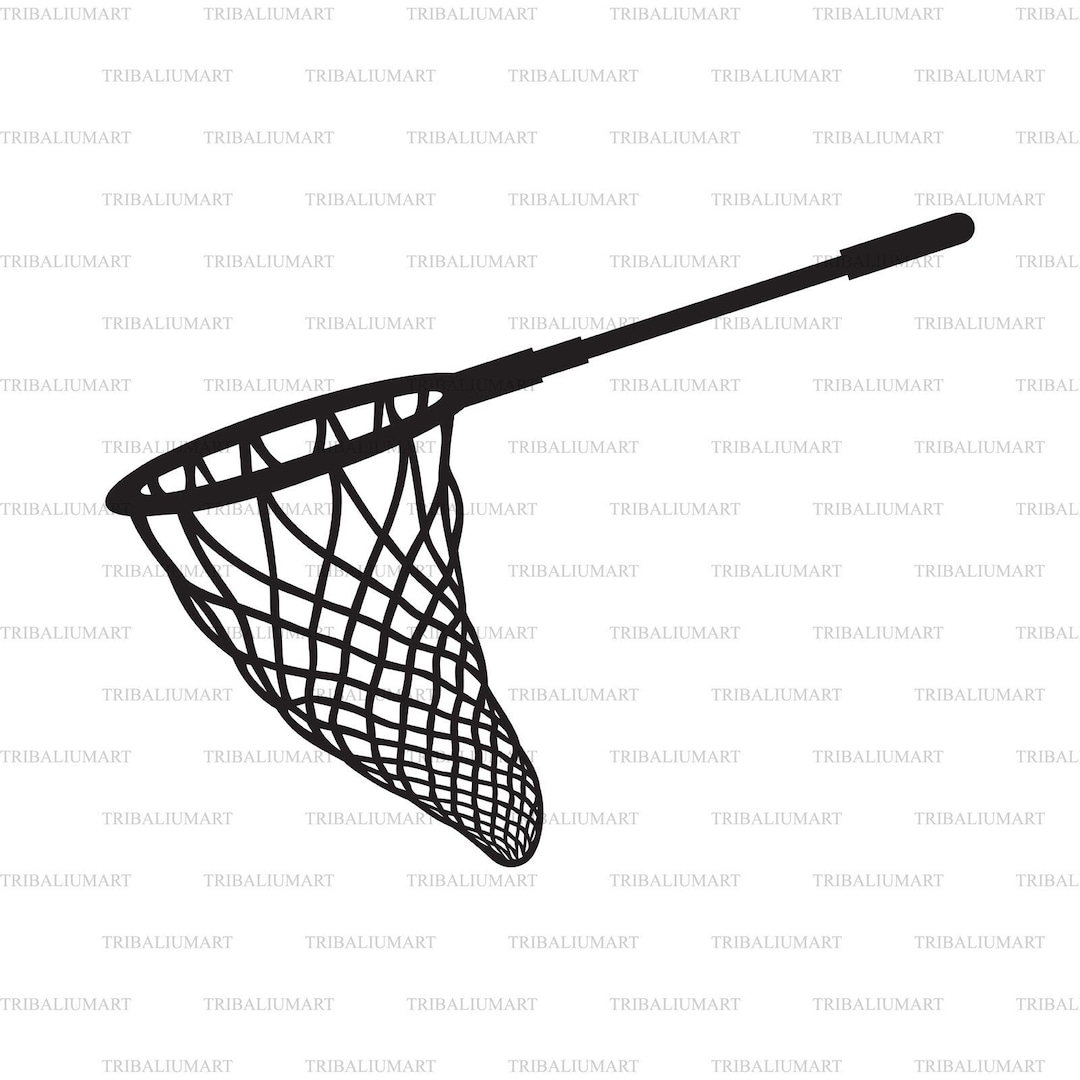 Fishing Net. Cut Files for Cricut. Clip Art Silhouette (eps, Svg, Pdf ...