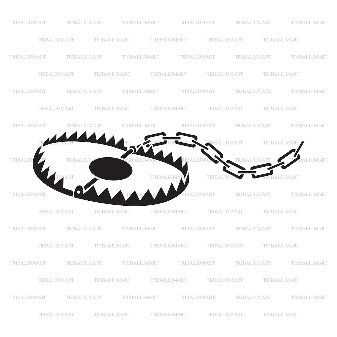Metal Animal (hunting) Trap. Cut Files for Cricut. Clip Art Silhouettes ...