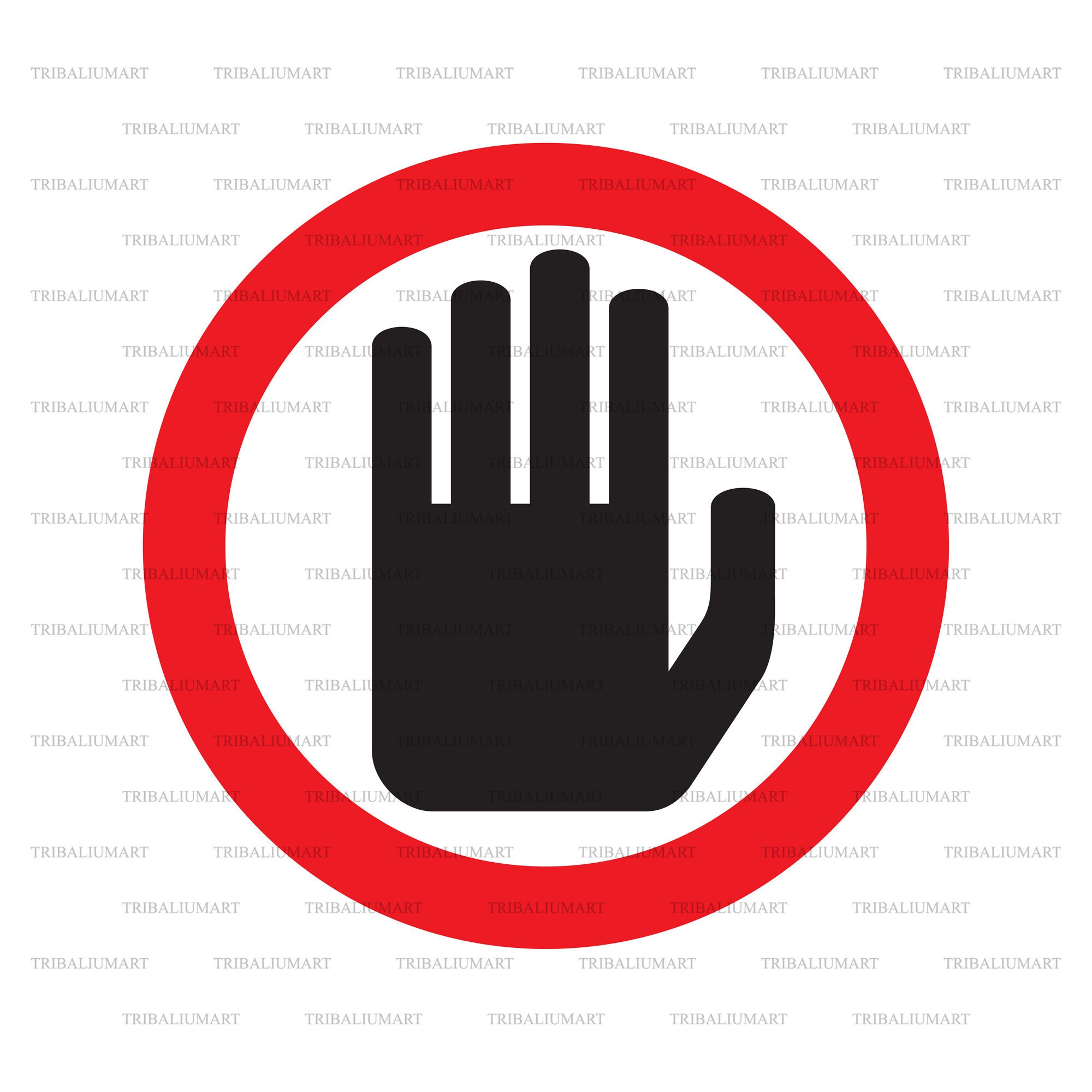 Stop Hand Sign hand Blocking Symbol. Cut Files for Cricut - Etsy UK