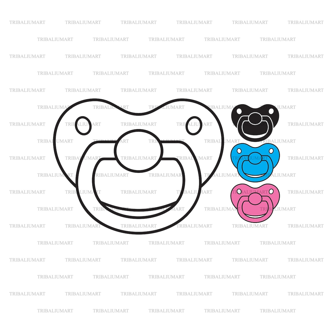 Pacifier. Cut Files for Cricut. Clip Art eps Svg Pdf Png - Etsy
