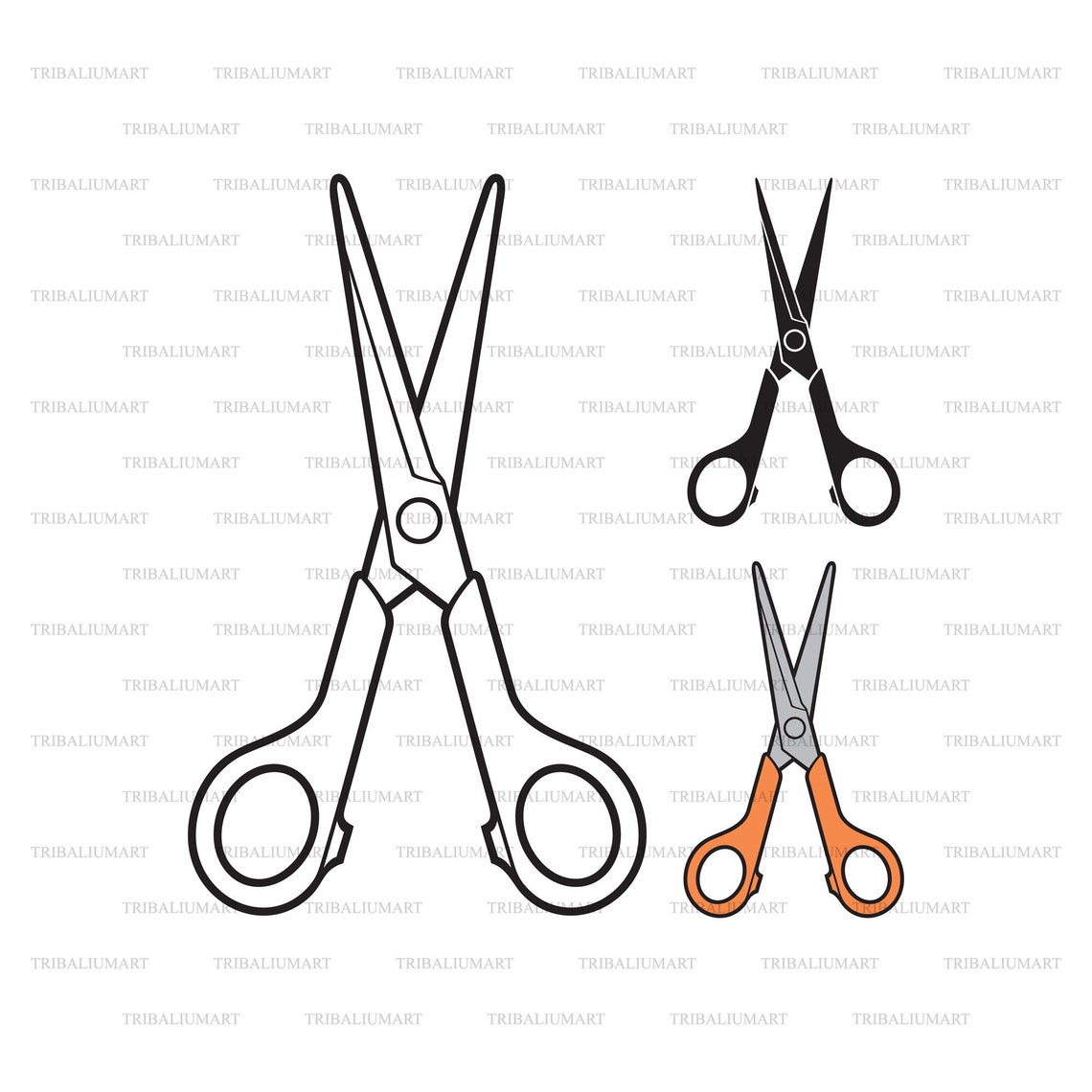 Scissors. Cut files for Cricut. Clip Art eps svg pdf png | Etsy