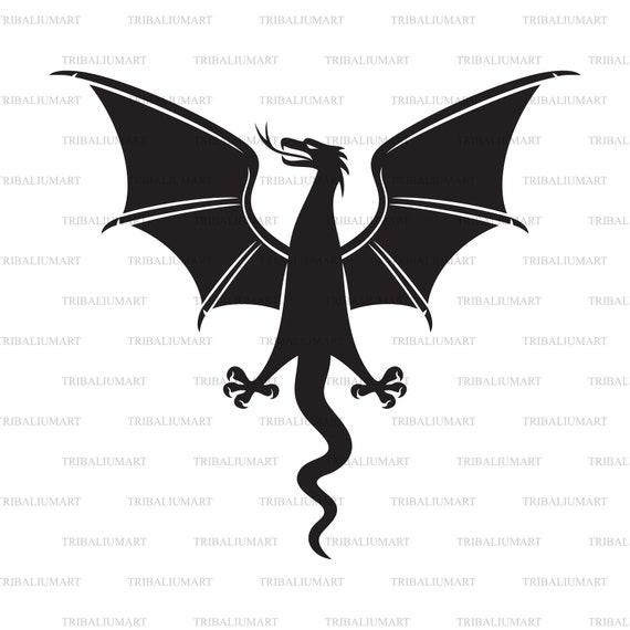 Dragon. Cut Files for Cricut. Clip Art Silhouette eps Svg - Etsy