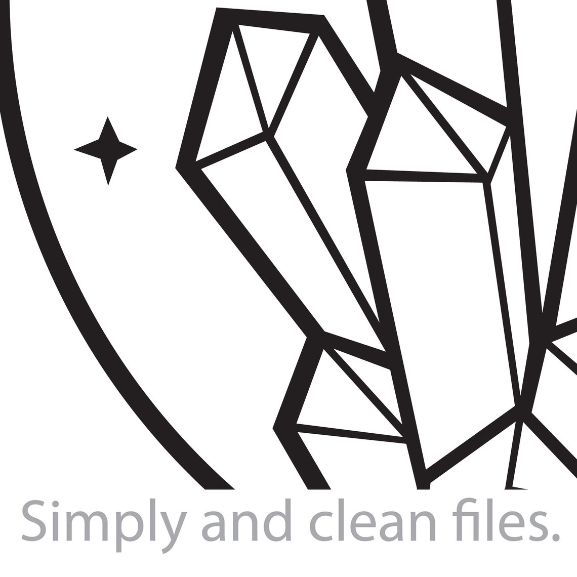 Crystal Moon. Cut Files for Cricut. Clip Art eps Svg Pdf - Etsy