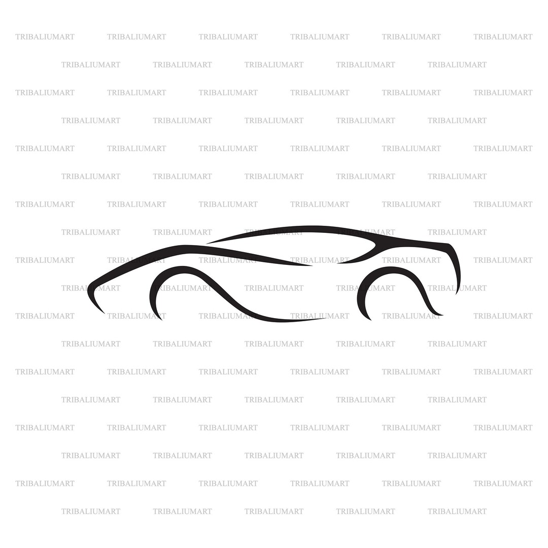 Sport Car. Cut Files for Cricut. Clip Art Silhouettes (eps, Svg, Pdf ...