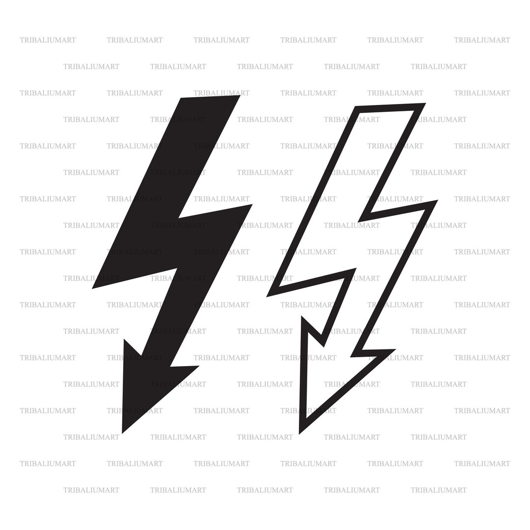Lightning Bolt (crack, Thunder, Thunderbolt). Cut Files for Cricut ...
