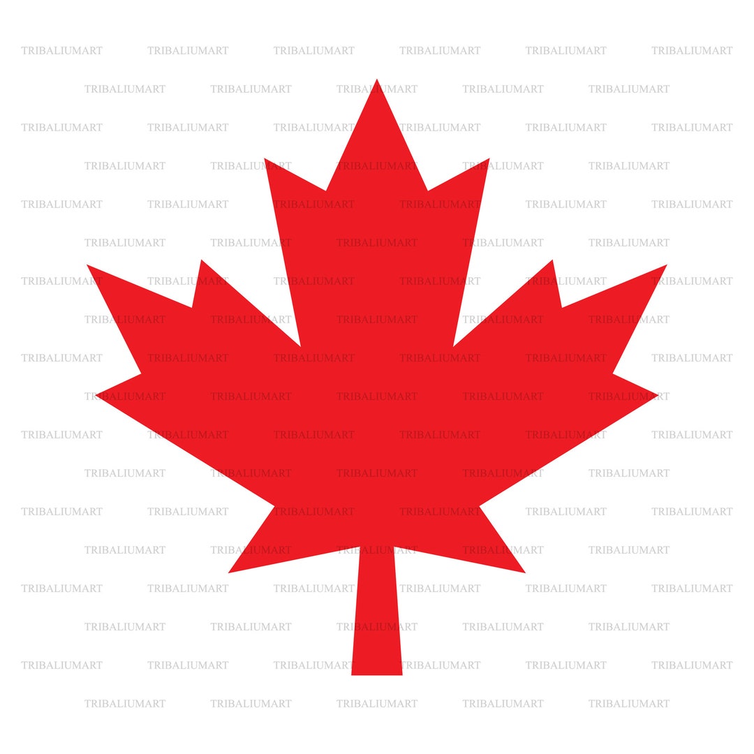 Canadian Maple Leaf. Cut Files for Cricut. Clip Art Silhouettes (eps ...