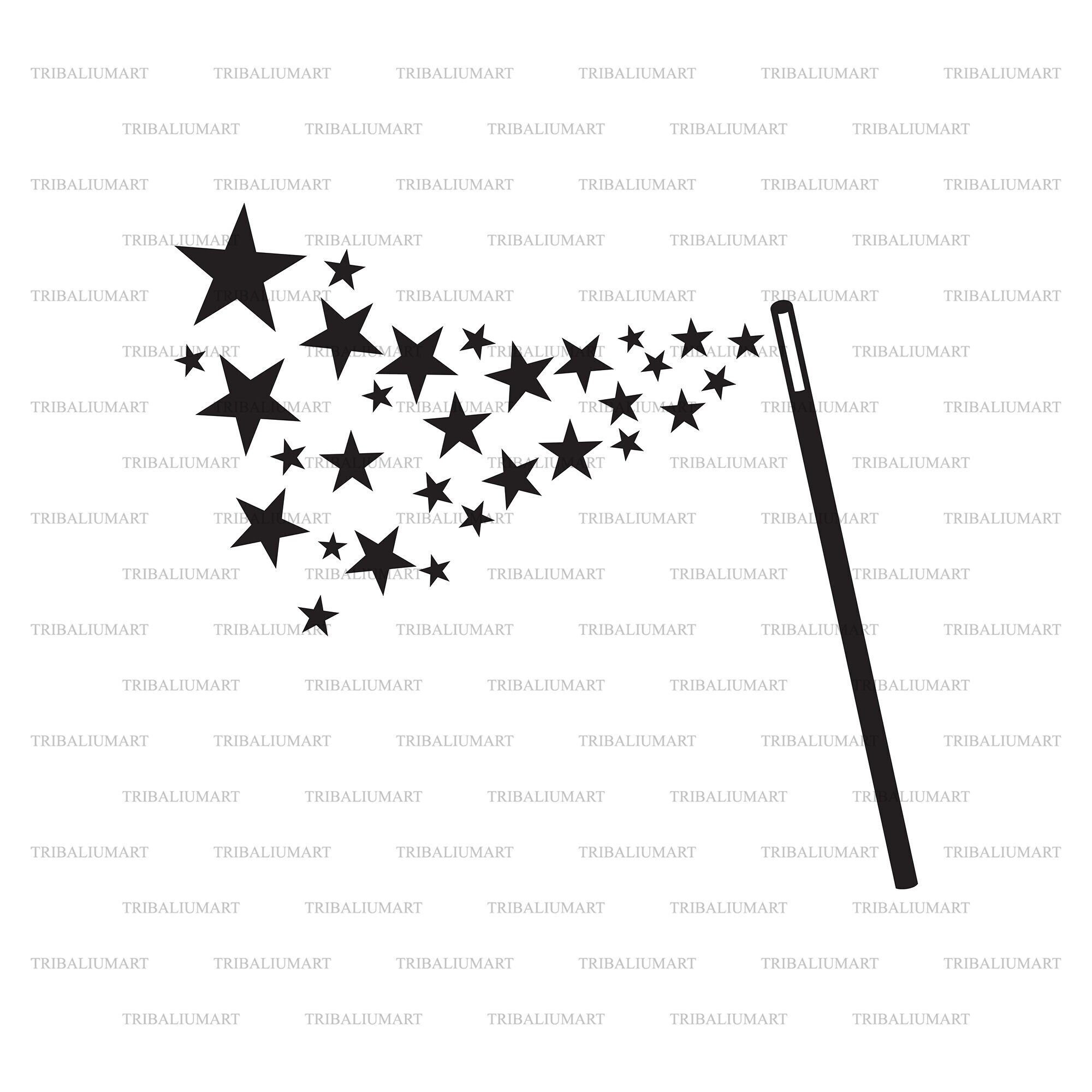 Magic Wand. Cut Files for Cricut. Clip Art Silhouette eps - Etsy