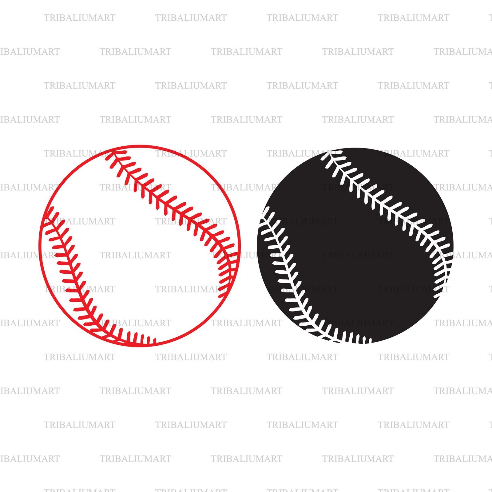 Baseball Ball. Cut Files for Cricut. Clip Art Silhouette eps - Etsy