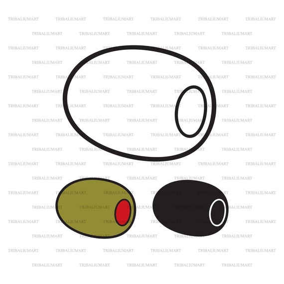 Olive. Cut Files for Cricut. Clip Art Silhouette eps Svg - Etsy