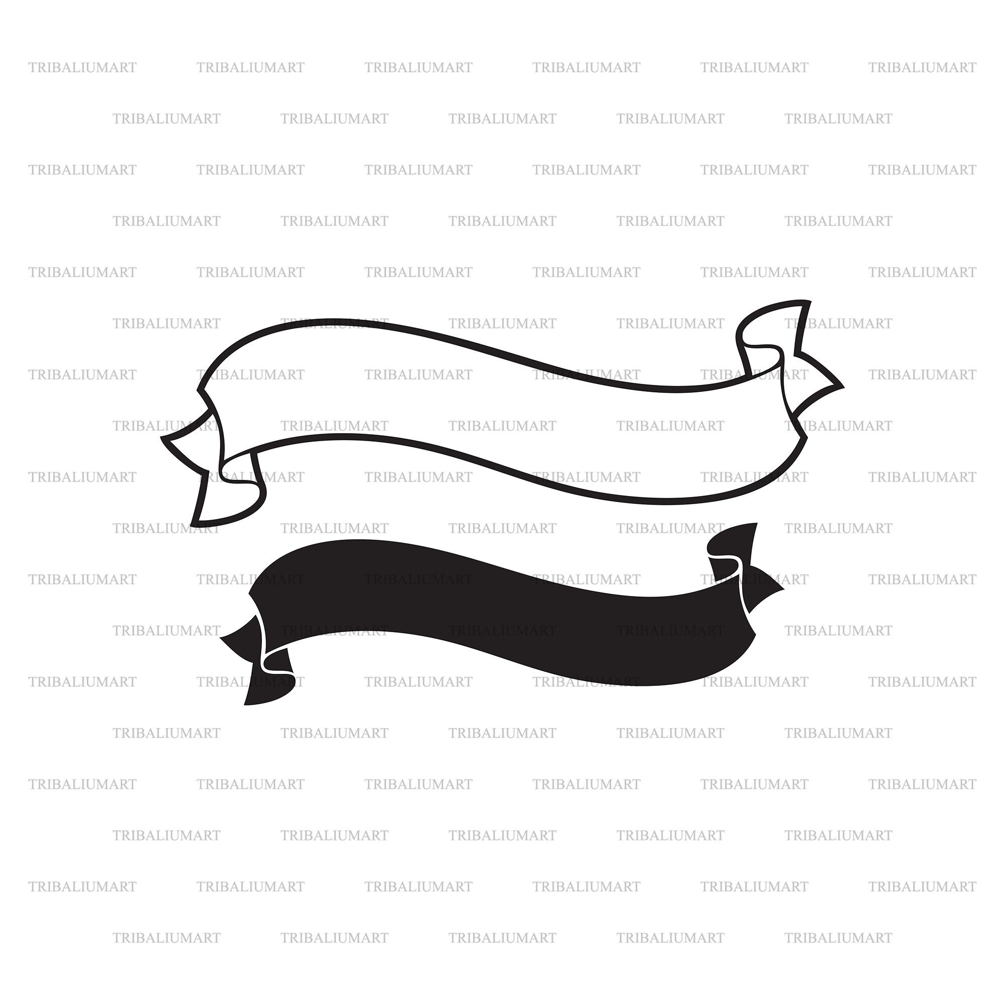 Banner. Cut Files for Cricut. Clip Art Silhouettes eps Svg - Etsy