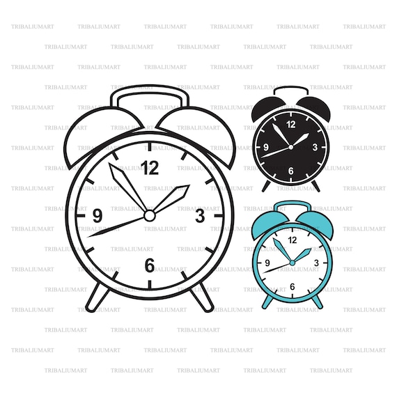 Alarm Clock. Cut Files for Cricut. Clip Art eps Svg Pdf - Etsy
