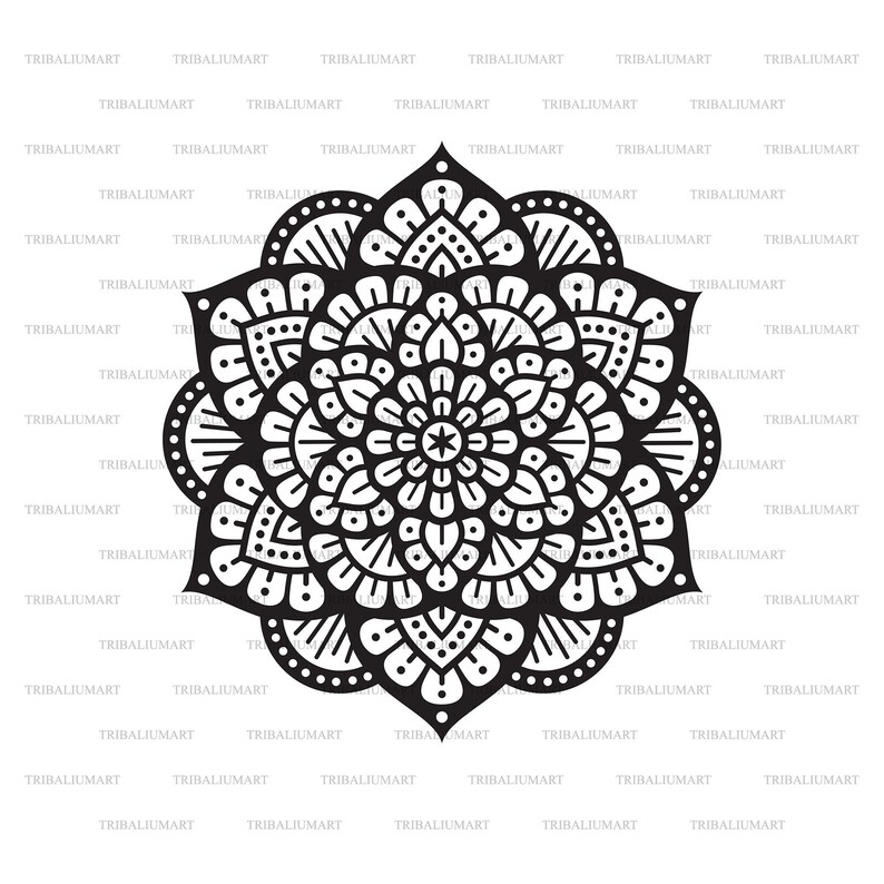 Mandala. Cut Files for Cricut. Clip Art Silhouette eps Svg - Etsy