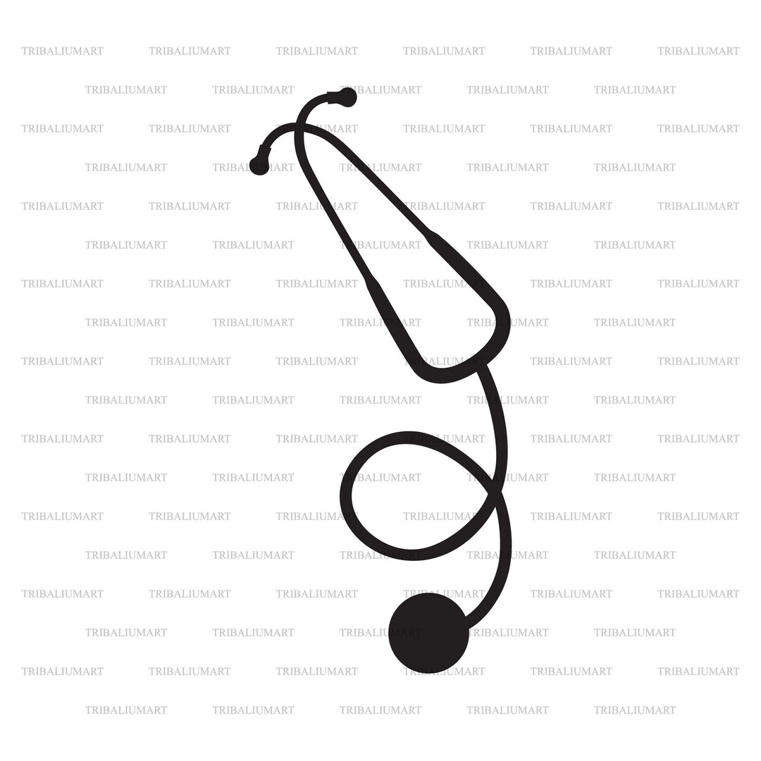 Medical Stethoscope. Cut Files for Cricut. Clip Art Silhouette (eps ...