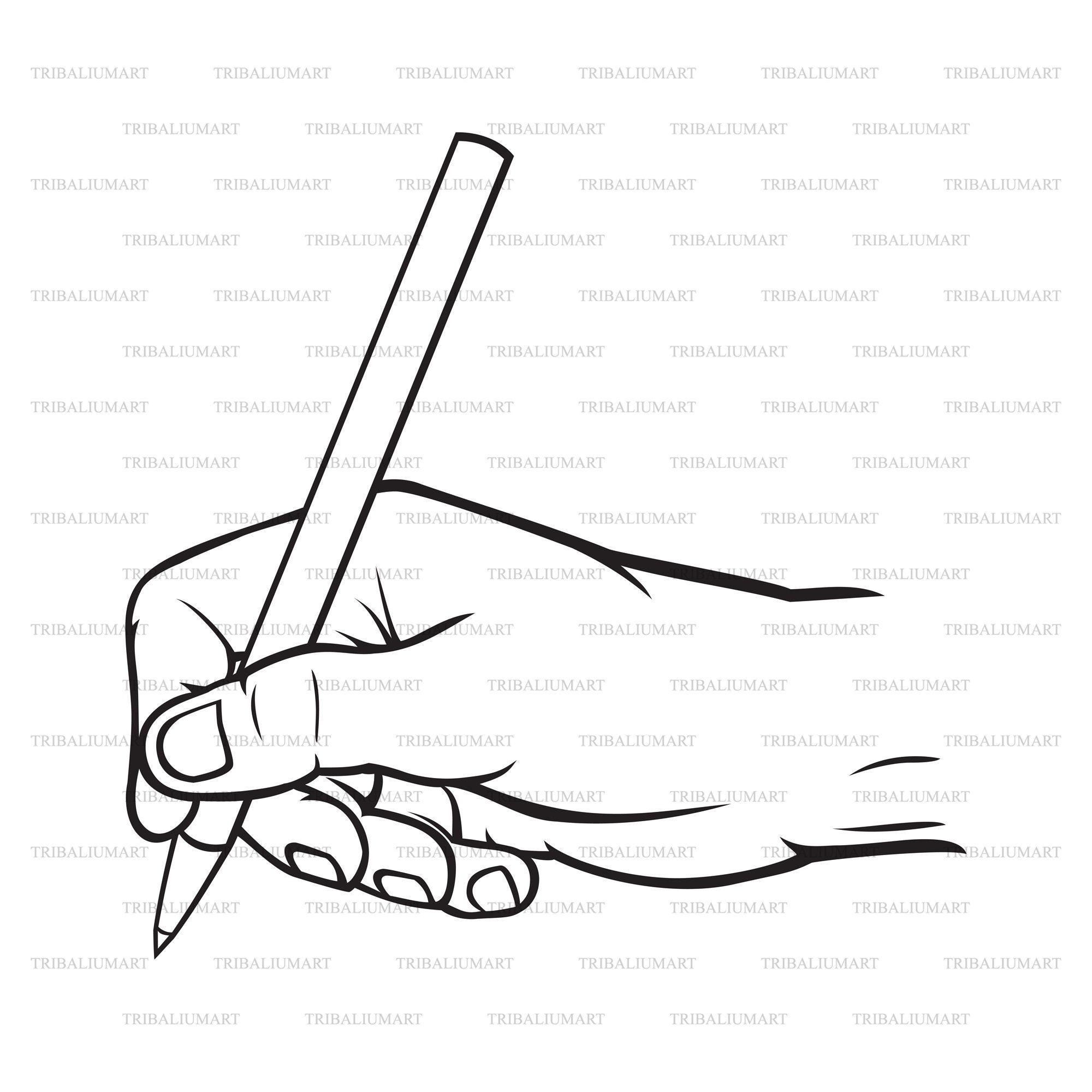 Hand Writing Clip Art