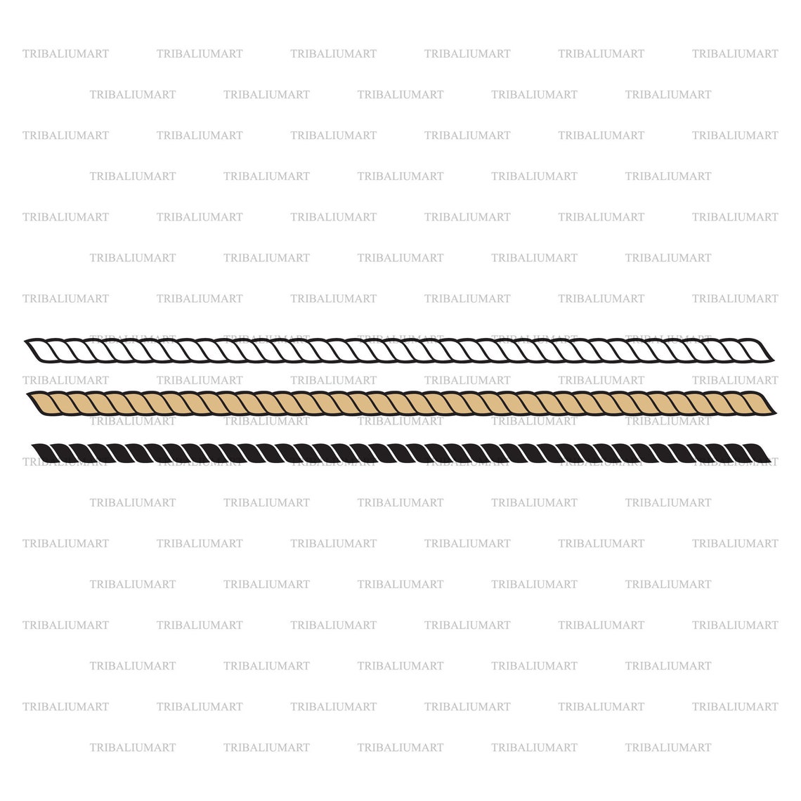 Rope. Cut Files for Cricut. Clip Art Silhouettes (eps, Svg, Pdf, Png ...