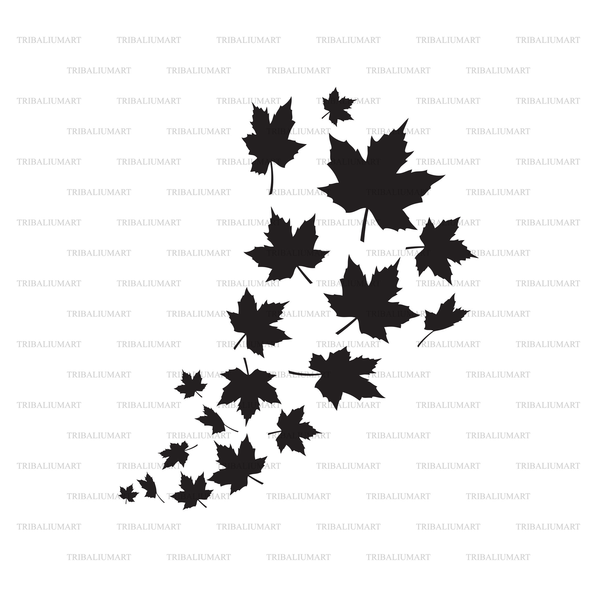 Falling Maple Leaves