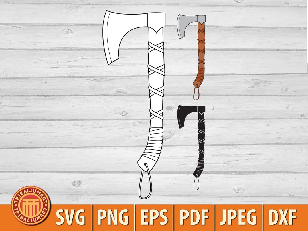 Viking Axe. Cut Files for Cricut. Clip Art Silhouette eps, Svg, Pdf ...