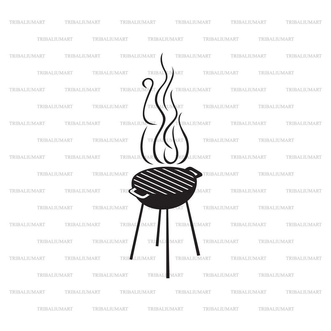 Grill - Cook Out. Cut Files for Cricut. Clip Art Silhouettes (eps, Svg ...