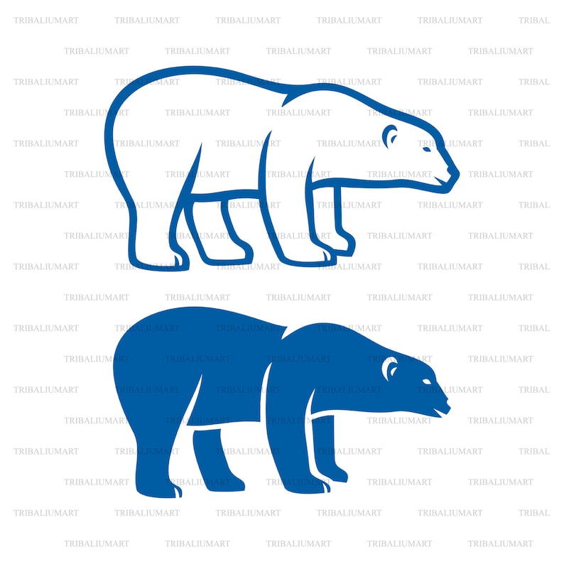 Polar Bear. Cut Files for Cricut. Clip Art Silhouettes eps - Etsy