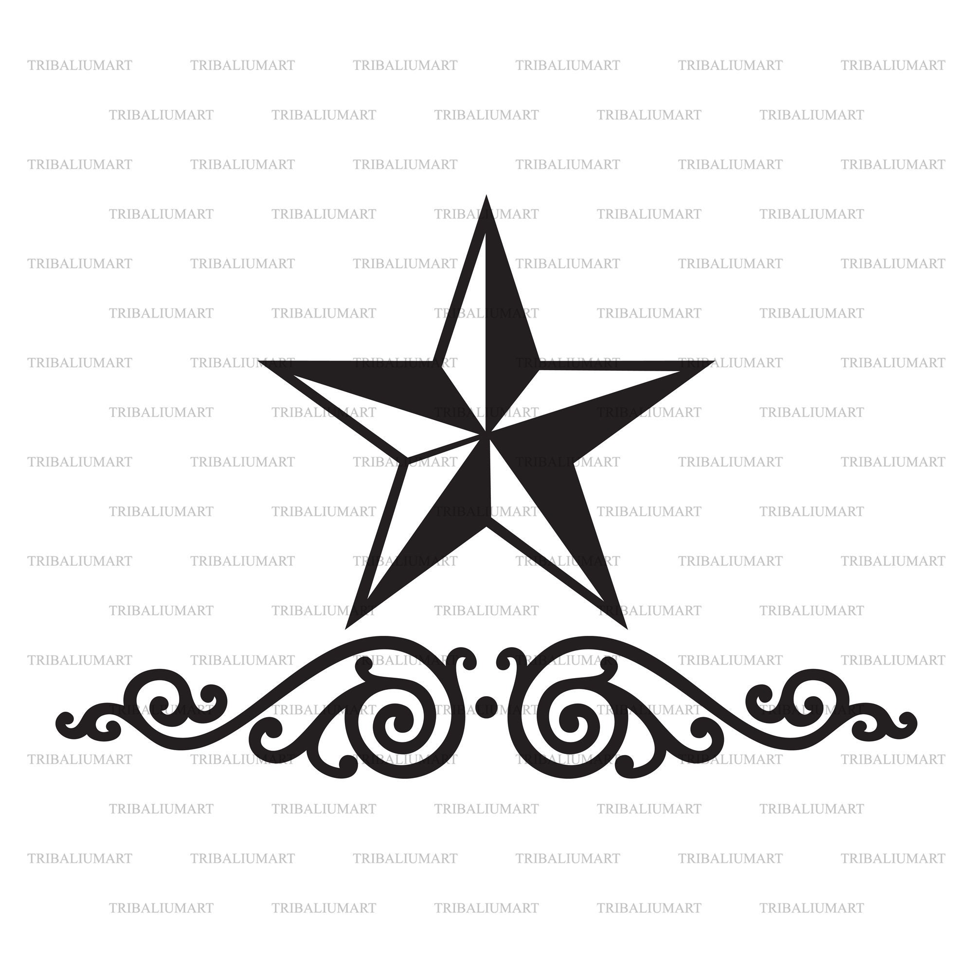 Star. Cut Files for Cricut. Clip Art Silhouettes eps Svg | Etsy