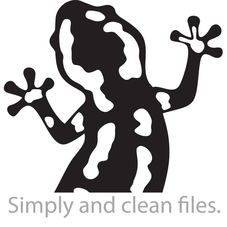 Salamander. Cut Files for Cricut. Clip Art Silhouette (eps, Svg, Pdf ...