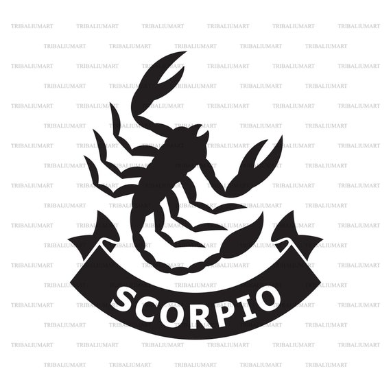 Scorpio Zodiac Sign horoscope Symbol Astrology Icon. Cut | Etsy