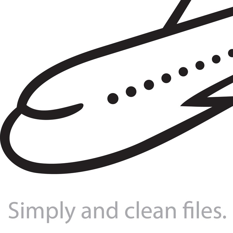 Airplane plane. Cut Files for Cricut. Clip Art eps Svg - Etsy