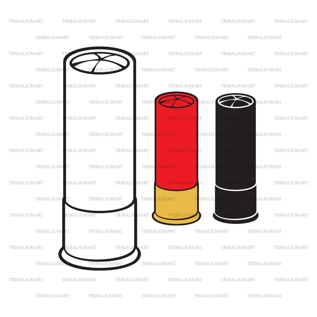 Shotgun Shells. Cut Files for Cricut. Clip Art (eps, Svg, Pdf, Png, Dxf ...
