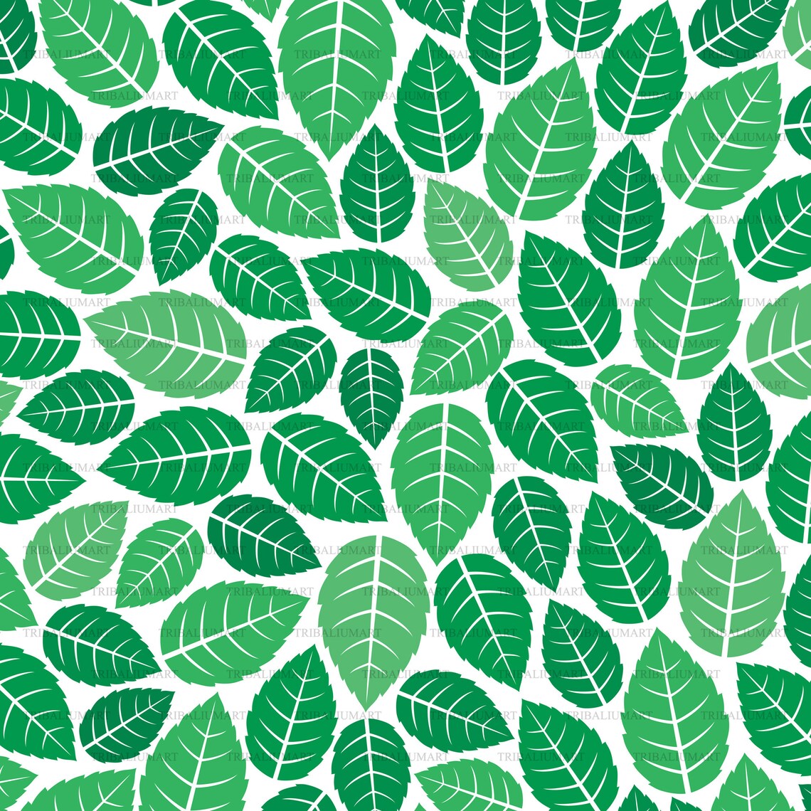 Fresh Mint Leaf Pattern. Cut Files for Cricut. Clip Art - Etsy