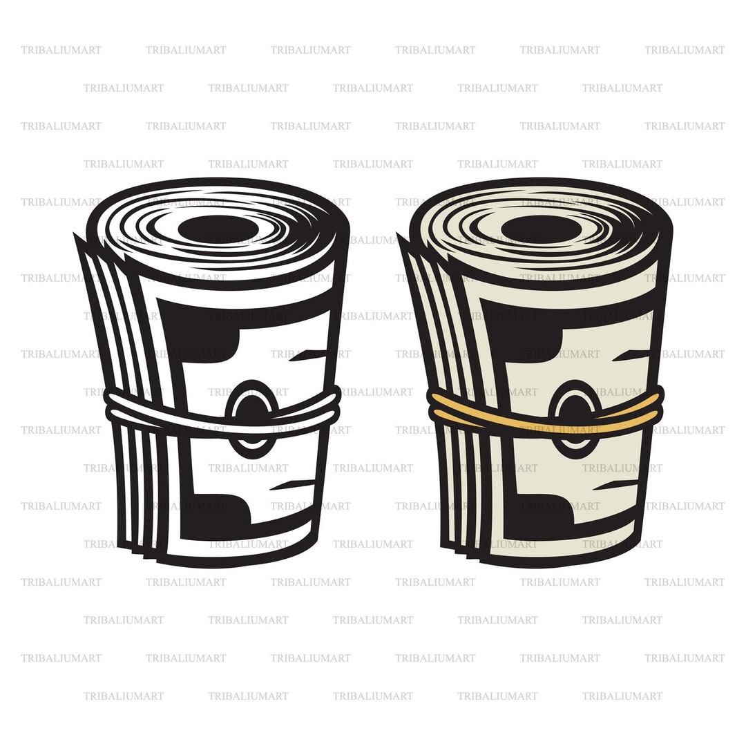 Money Roll (banknotes, Cash). Cut Files for Cricut. Clip Art ...