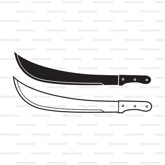 Machete. Cut Files for Cricut. Clip Art Silhouettes eps Svg | Etsy
