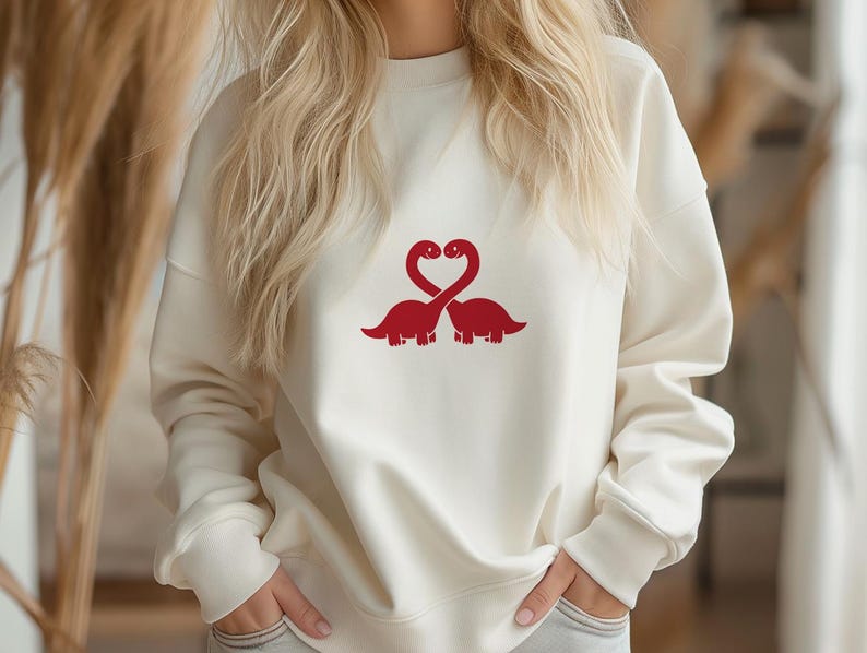 Dinosaur Heart Couple | Kids Valentine Shirt & Nursery Decor | Cricut ...