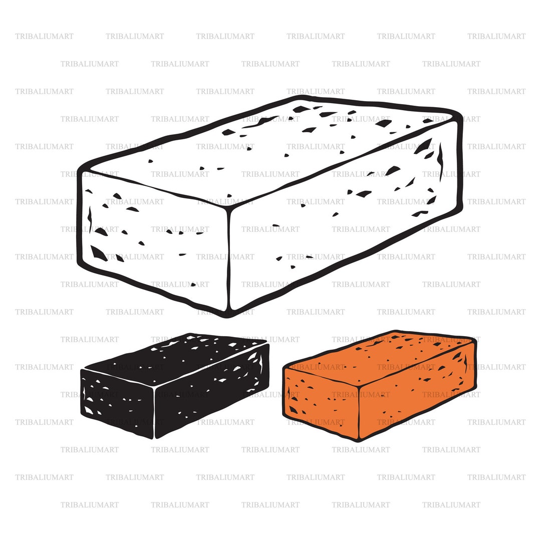 Brick. Cut Files for Cricut. Clip Art Silhouettes (eps, Svg, Pdf, Png ...