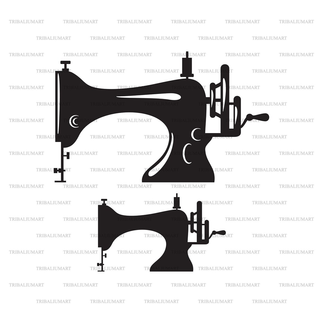 Sewing Machine. Cut Files for Cricut. Clip Art Silhouette (eps, Svg ...