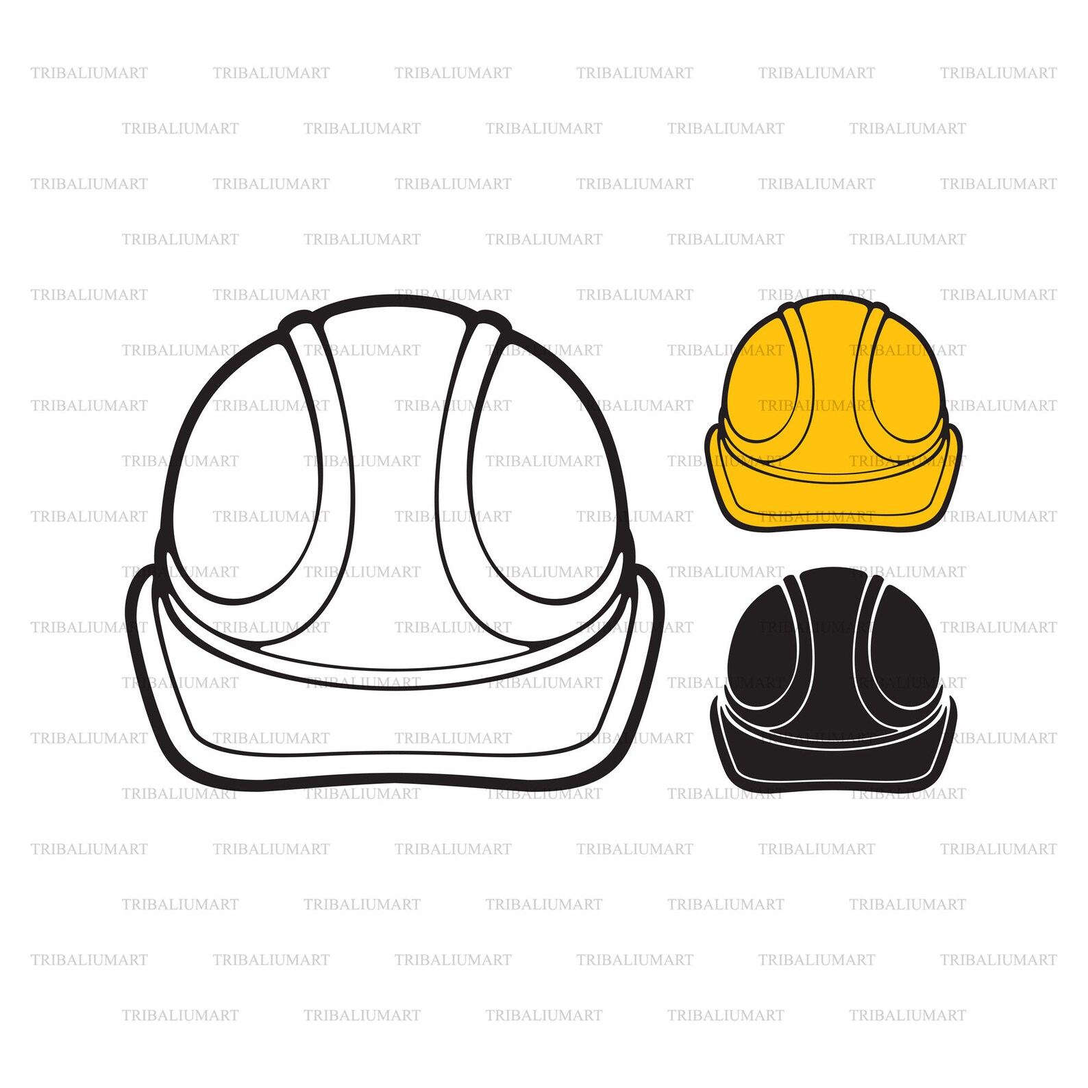 Construction Workers Hard Hat protective Helmet. Cut Files - Etsy