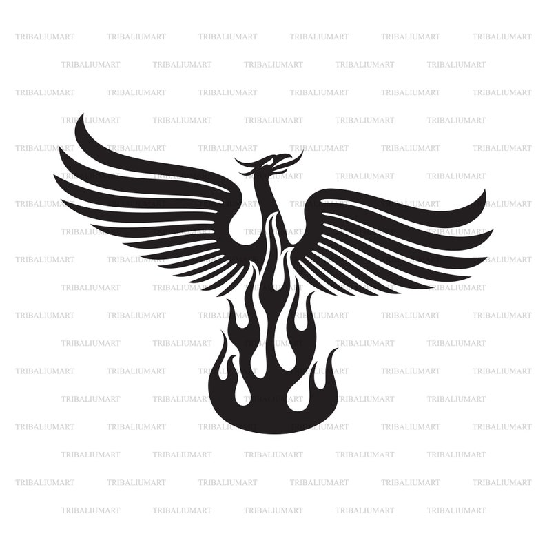 Phoenix Bird. Cut Files for Cricut. Clip Art Silhouettes eps - Etsy