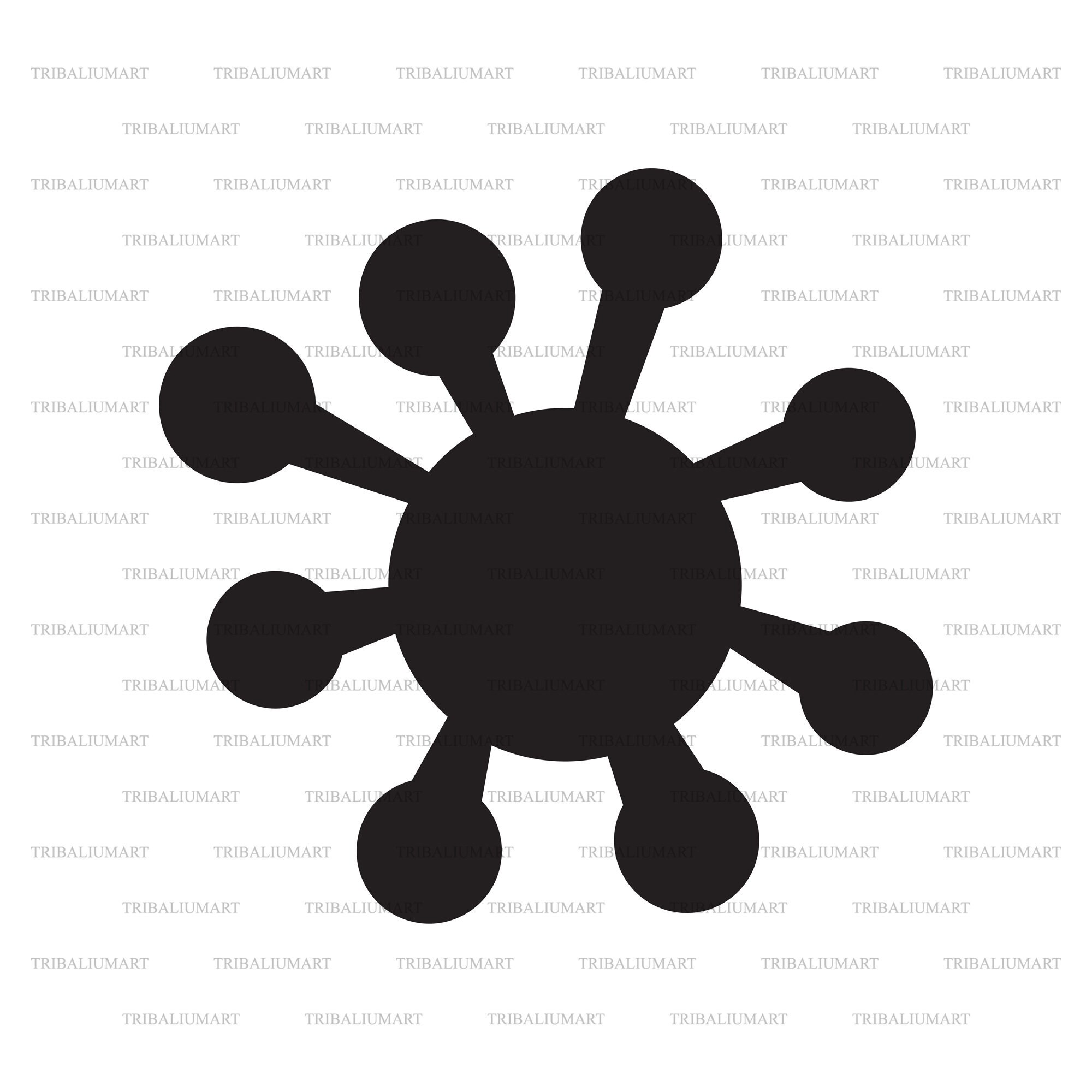 Virus. Cut Files for Cricut. Clip Art Silhouettes eps Svg - Etsy