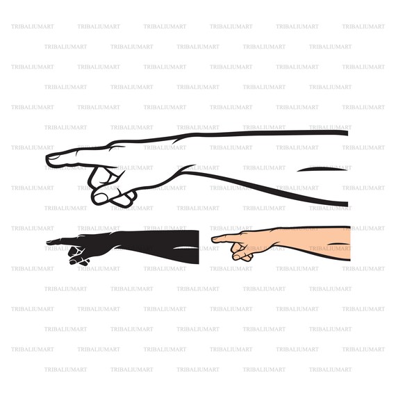 Hand or Finger Pointing at Viewer. Cut Files for Cricut. Clip | Etsy