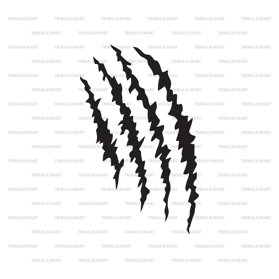Monster Claw Marks Scratch. Cut Files for Cricut. Clip Art - Etsy